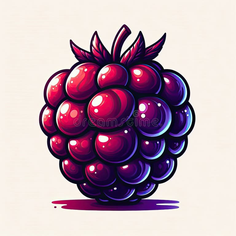 Realistic Raspberry Drawing Stock Illustration - Illustration of ripe ...