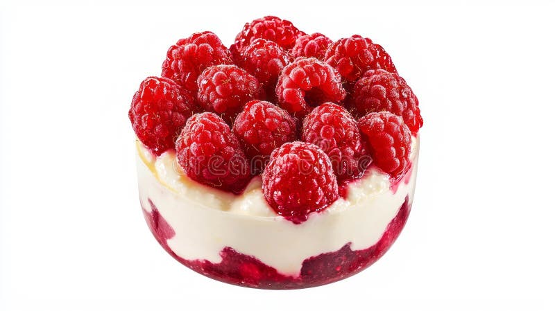 Realistic Raspberry Trifle Dessert with Creamy Layers for Culinary ...