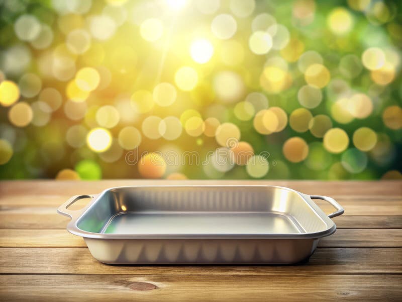 Realistic Rectangular Plastic Food Serving Tray with Handles a Culinary ...