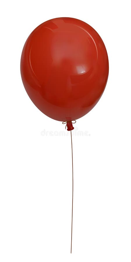 Red Balloon With String