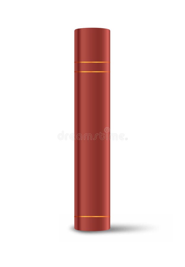 Realistic red book stock vector. Illustration of volume - 265081344