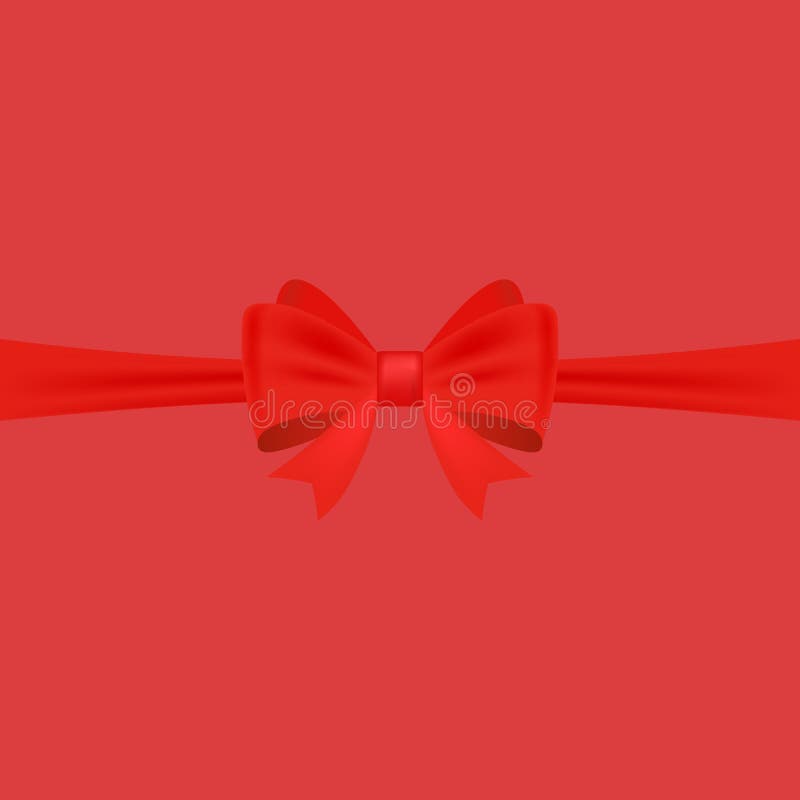 Realistic Red Bow Icon. Vector Illustration Eps 10 Stock Illustration ...