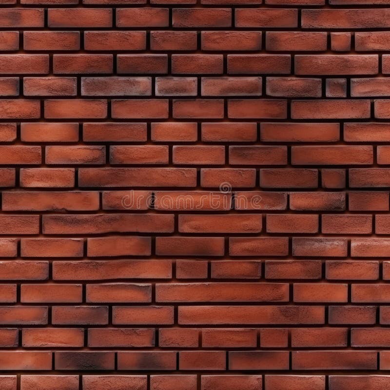 Realistic Red Brick Texture Background Stock Illustration ...