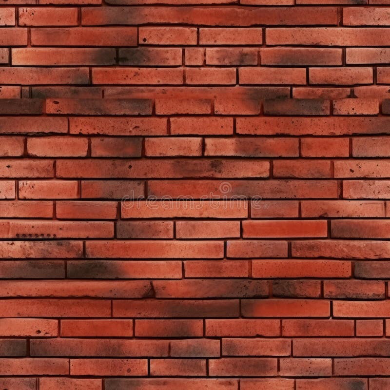 Realistic Red Brick Texture Background Stock Illustration ...