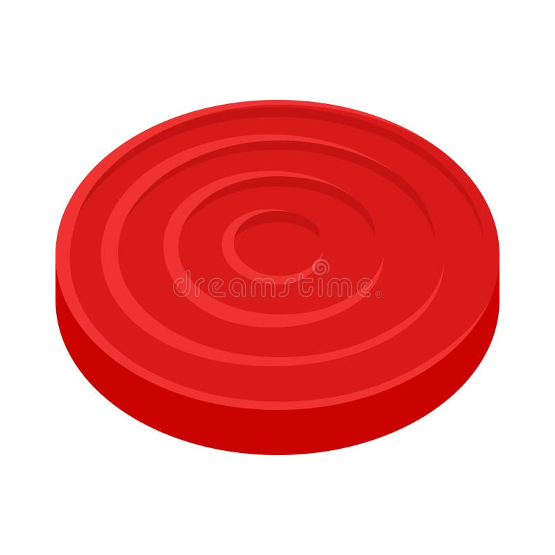 Realistic Red Checkers or Draughts Piece Side on Vector Stock Vector ...