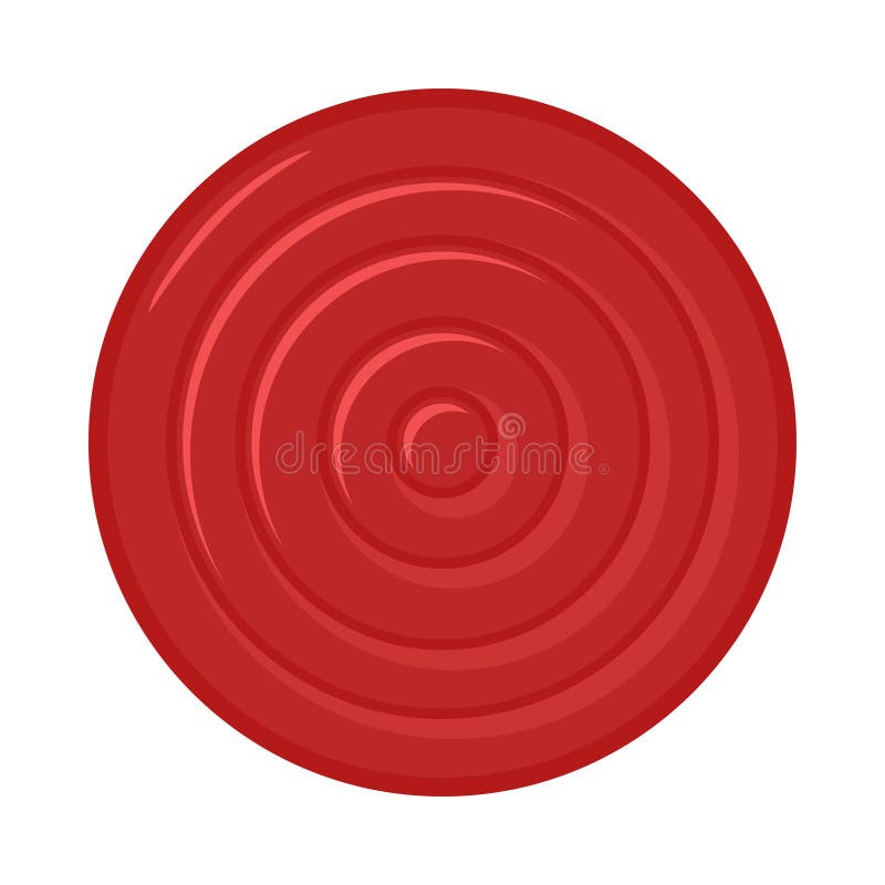 Realistic Red Checkers or Draughts Piece Top View Vector Stock Vector ...
