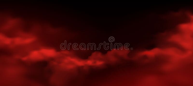 Realistic red clouds stock illustration. Illustration of desert - 303250575
