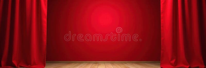 Realistic Red Curtain Frame Template, Vector Graphic , Ai, Clean Stock ...