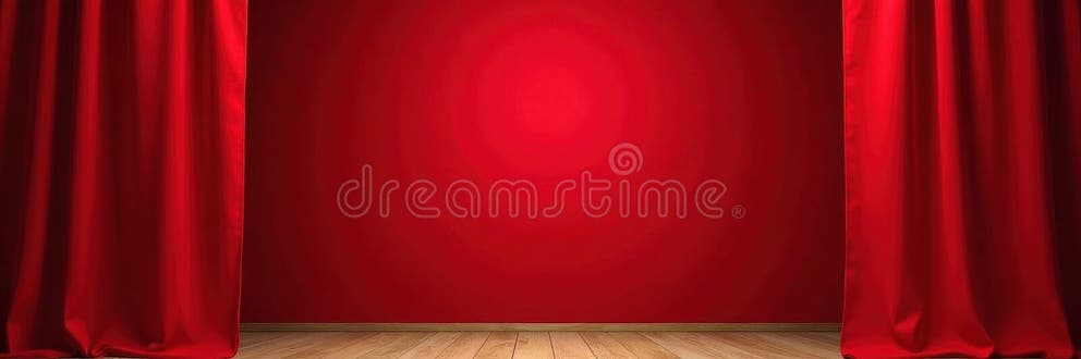 Realistic Red Curtain Frame Template, Vector Graphic , Ai, Clean Stock ...