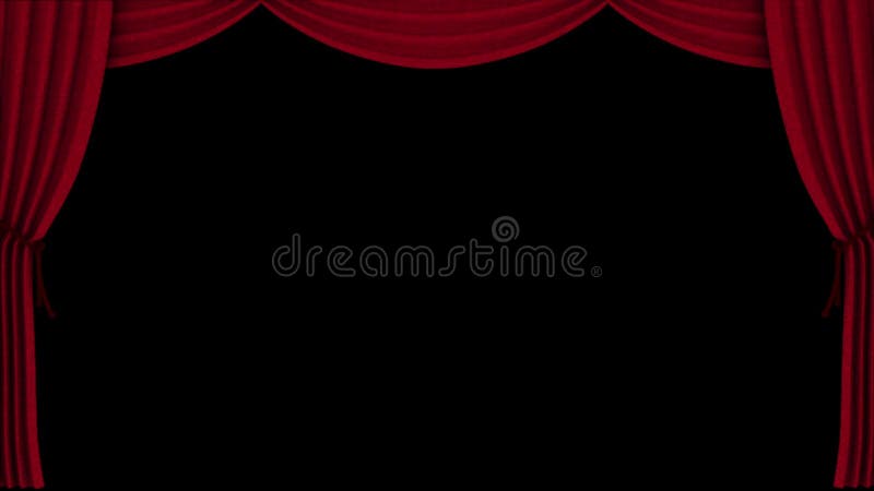Realistic Red Curtain Opening Alpha Matte 3D Renderings Animations ... Realistic Red Curtain Opening Alpha Matte 3D Renderings Animations ...