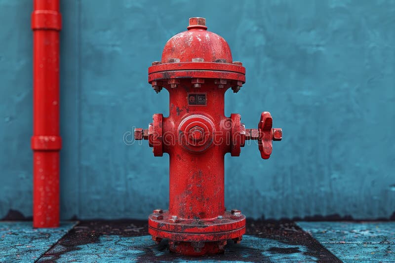 Realistic Red Emergency Hydrant Essential Equipment for Fire Safety and ...