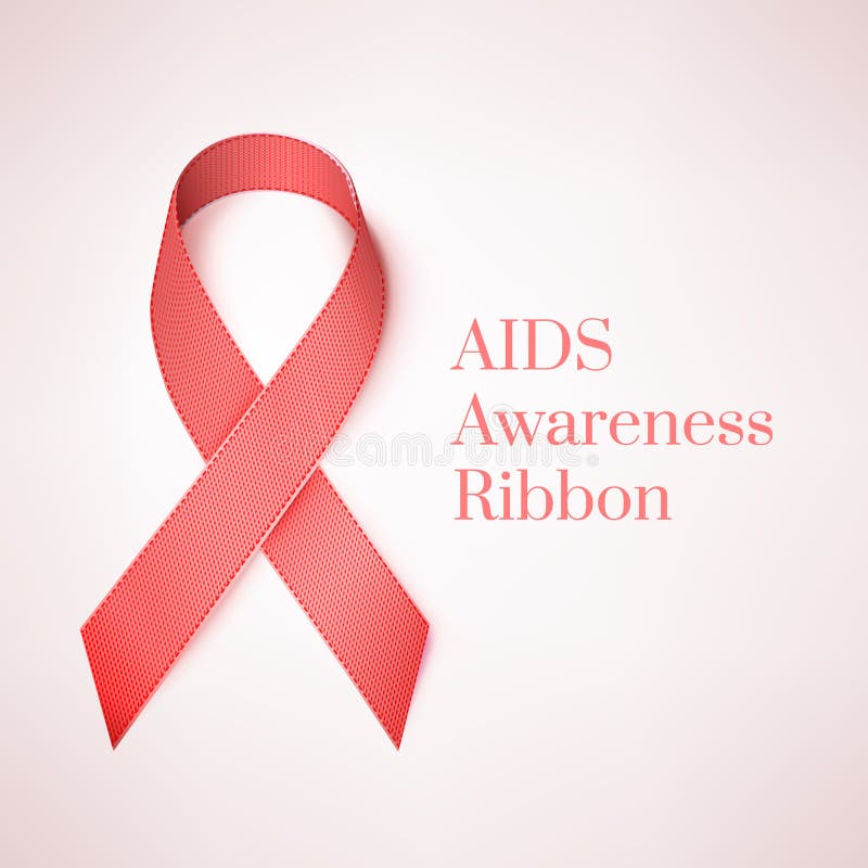 Realistic Red Ribbon with Shadow Stock Vector - Illustration of loop ...