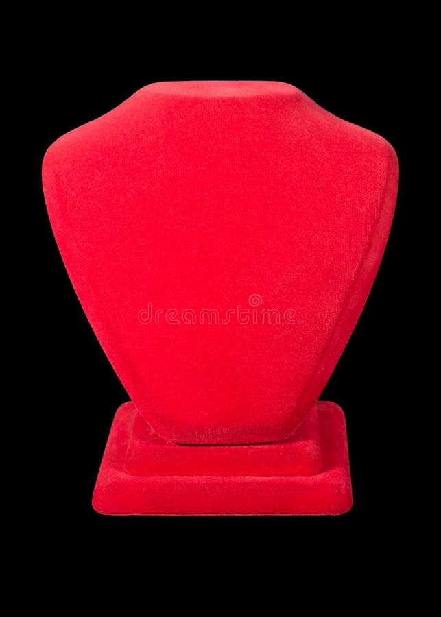 Realistic Red Stands for Jewelry Stock Image - Image of display ...