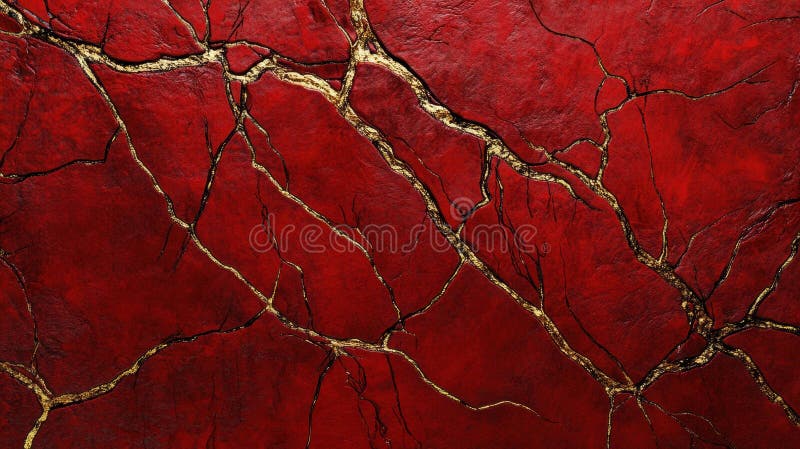 Realistic Red Texture with Intricate Organic Veins Stock Illustration ...