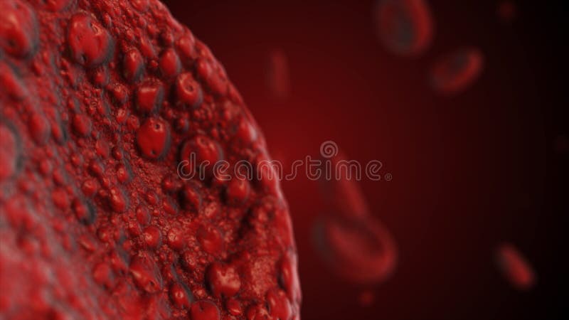 Realistic Rendering of Bacteria - in Red Colors Stock Illustration ...