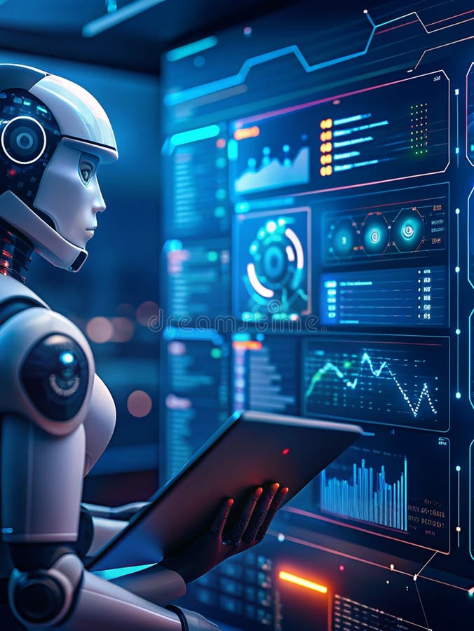 Realistic Rendering of a Female Robot with a Futuristic Design ...