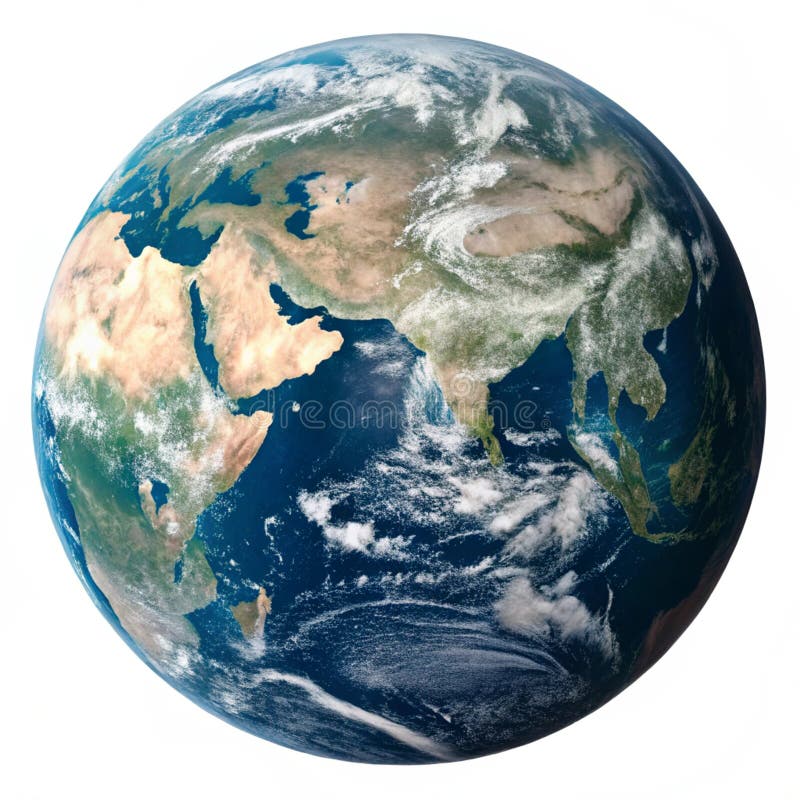 Planet Space Isolated on White Background Stock Illustration ...