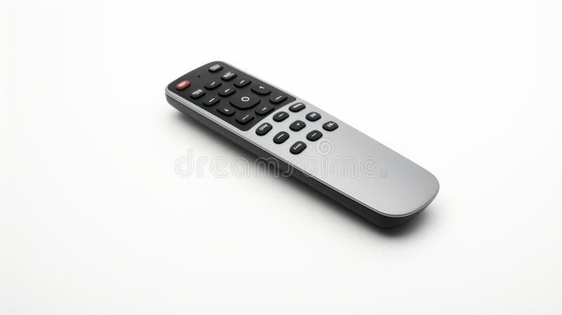 Realistic Rendering of a Spaced Out Remote Control on White Background ...