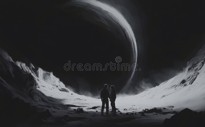 A Realistic Representation of Two Astronauts in Space in 3D. Digital ...