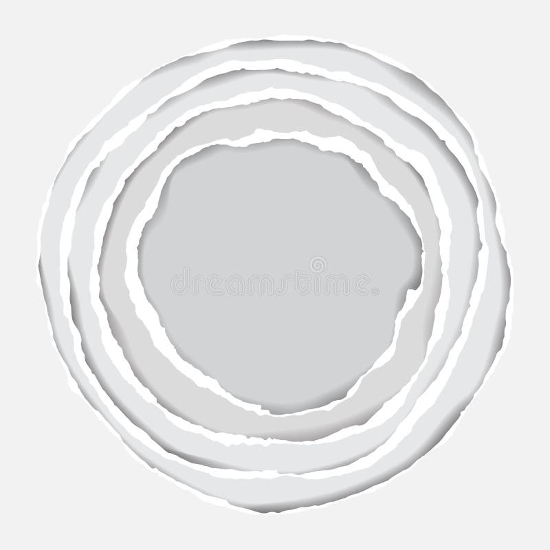 Ripped Paper Circle Seamless Pattern Stock Vector - Illustration of ...