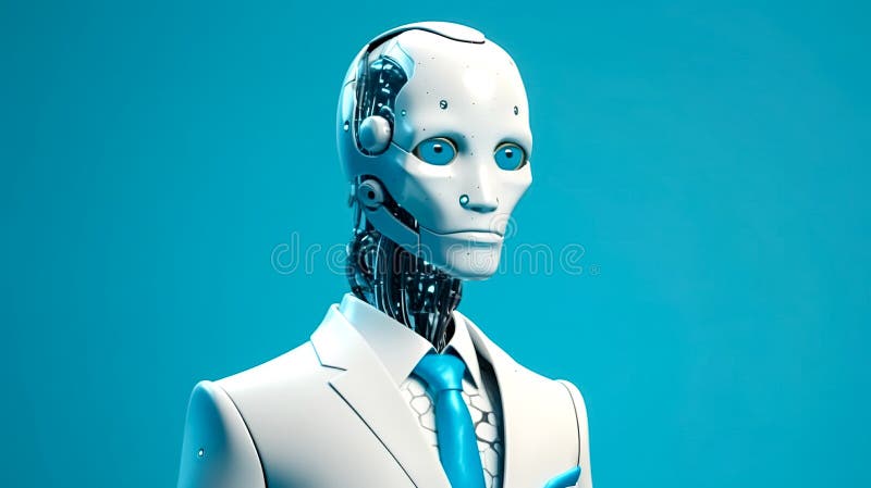 Robot Banner stock vector. Illustration of machine, advertisement - 4455383