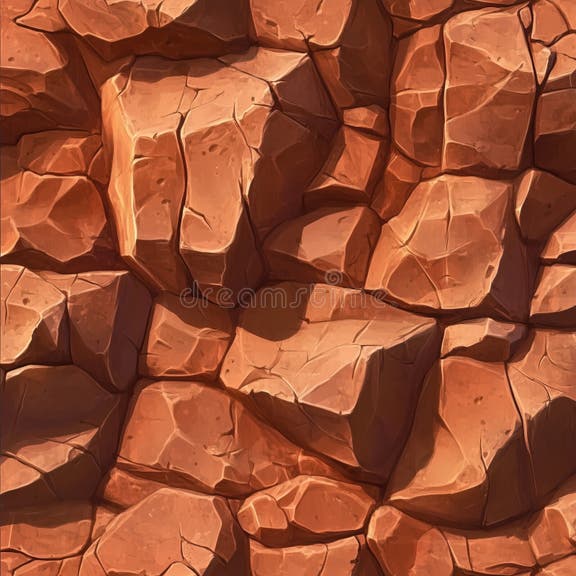 Realistic Rocky Texture with Brown Stone Pattern for Natural Decor and ...