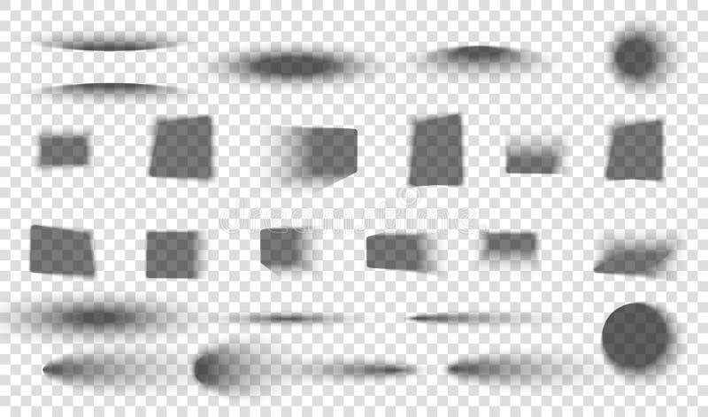 Realistic Round Shadow with Soft Edges. Gray Round and Oval Shadows ...