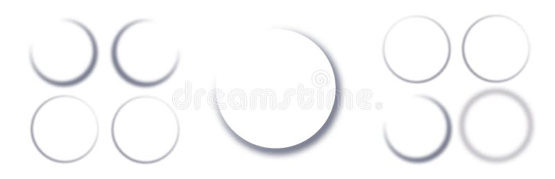 Set of Realistic Round Shadow and Shadow Effect. Poster, Flyer ...