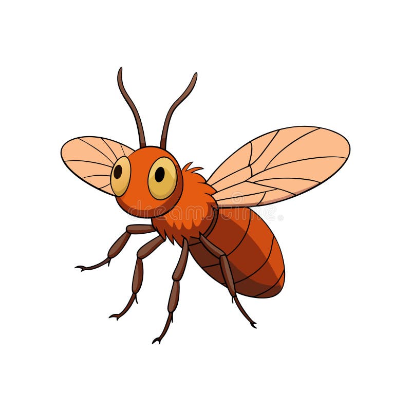 Realistic Rust Fly Colorful Illustration Stock Photo - Illustration of ...
