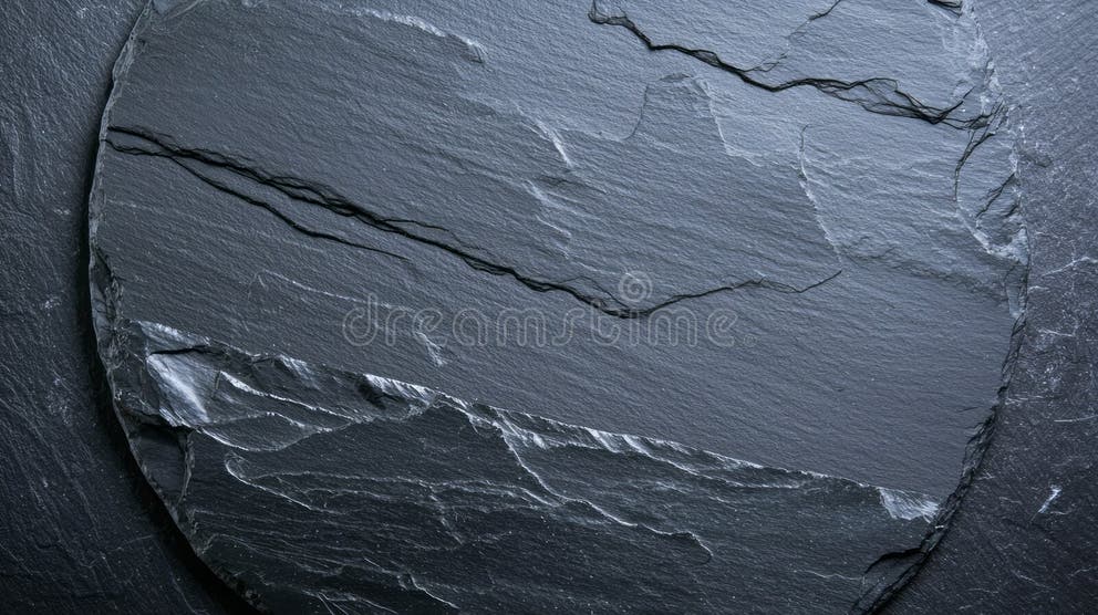 Realistic Rustic Black Slate for Culinary Presentation and Design Stock ...