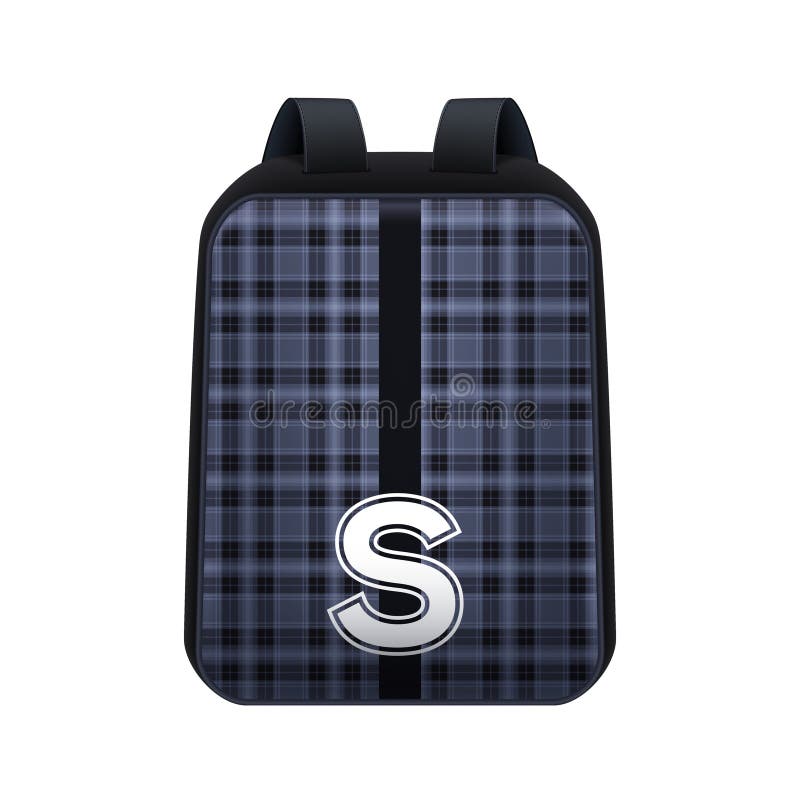 Realistic S Backpack Composition Stock Vector - Illustration of icon ...