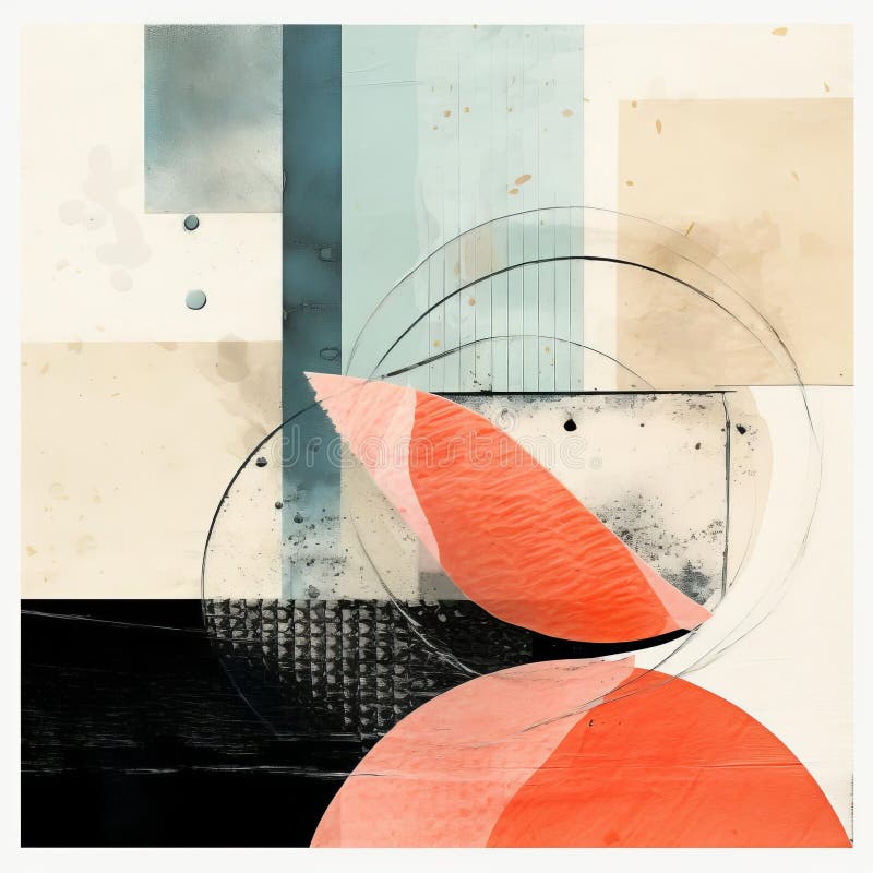 Realistic Salmon and White Collage Background Textures Design Stock ...