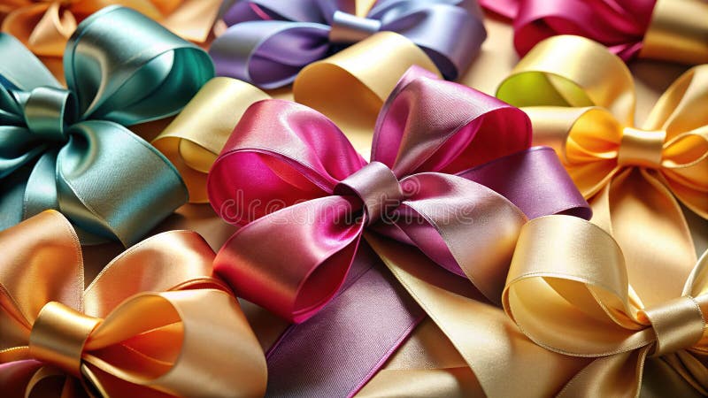 Realistic Satin Ribbon Mockup Set Versatile Design Element for Branding ...