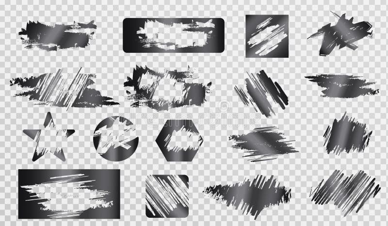 Realistic Scratch Card Element Set Stock Image - Image of gamble ...