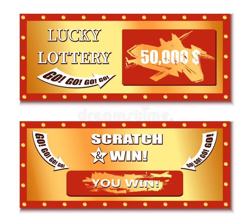 Realistic Scratch Card Horizontal Card Set Stock Illustration ...