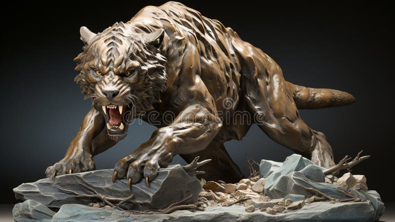 Tiger Sculpture Stock Illustrations – 1,134 Tiger Sculpture Stock ...