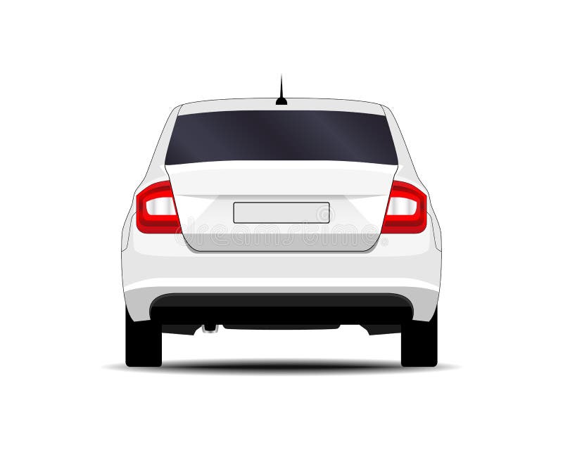 Realistic sedan car stock vector. Illustration of trip - 135643836