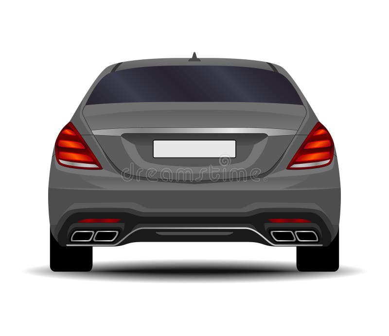 Realistic sedan car. stock vector. Illustration of shadow - 161543330