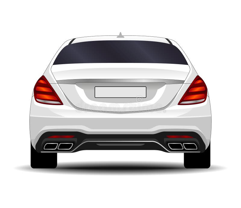 Realistic sedan car. stock illustration. Illustration of travel - 161543347