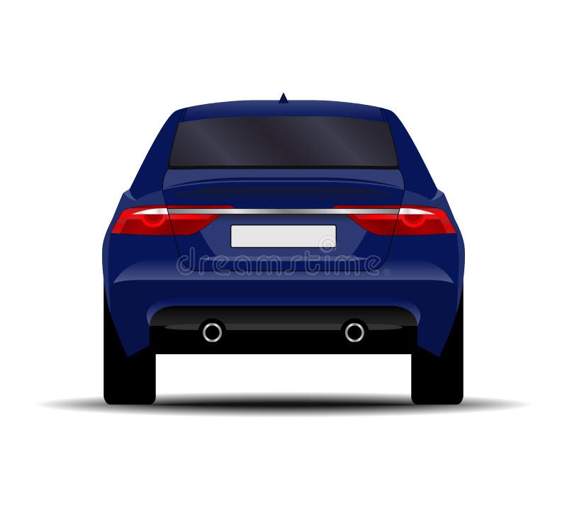 Realistic sedan car. stock illustration. Illustration of transmission ...