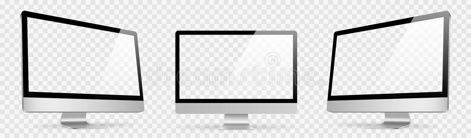 Computer, Laptop, Tablet, Smartphone and Smart Watch Device with Blank ...