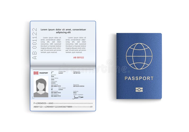 Blank Passport Card