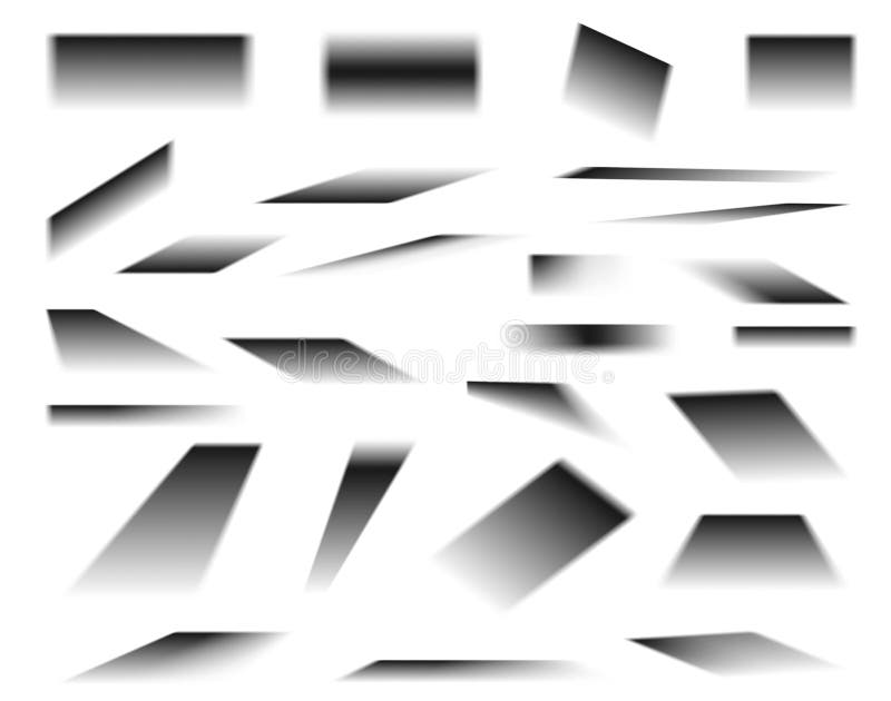 Realistic Shadow Effect from Different Angles Stock Vector ...