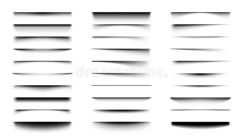 Realistic Shadows. Overlay and Transparency Shadow Effect Template, Box ...