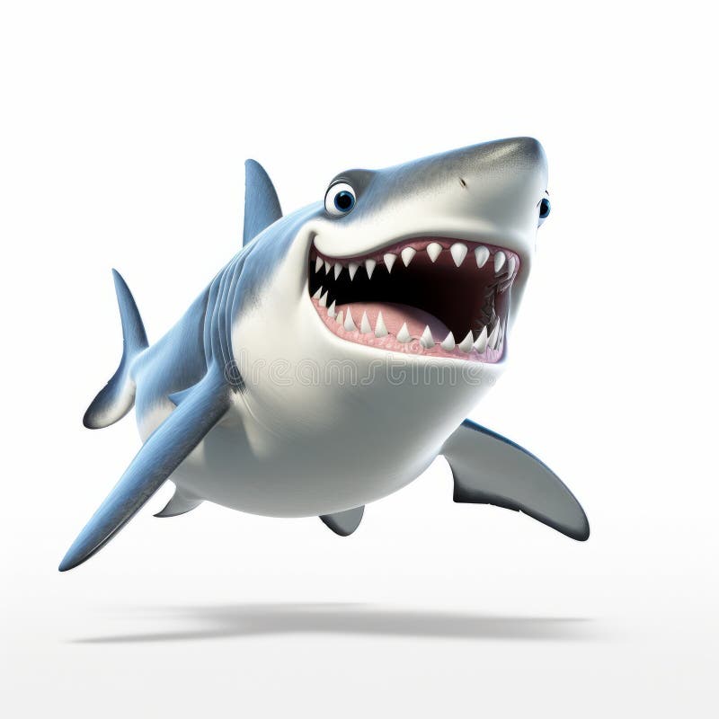 Realistic Shark Jumping in Vray Style with Sharp Perspective Angles ...