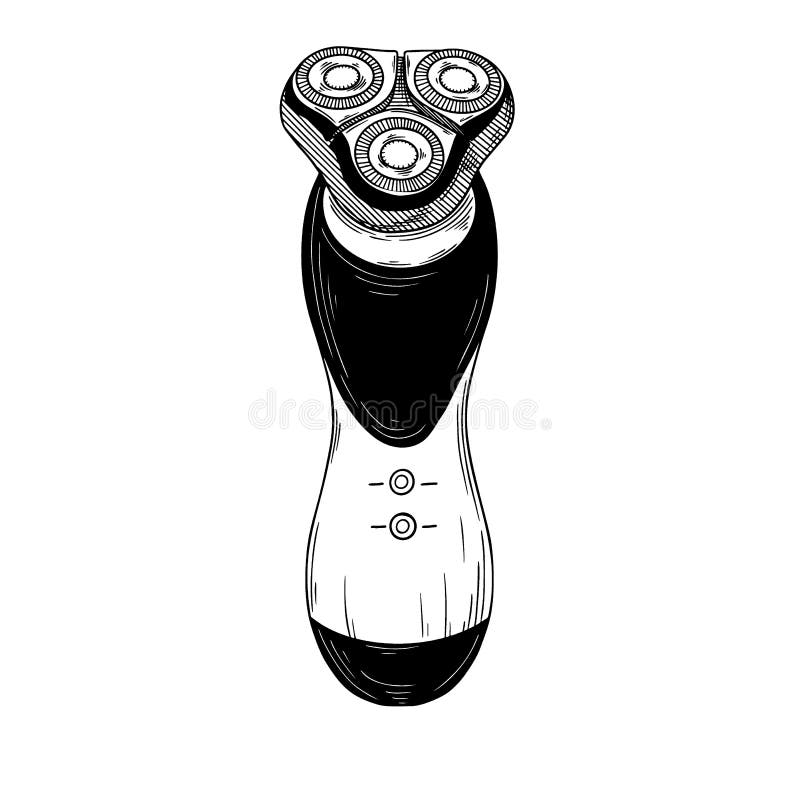 Realistic Shaving Machine Isolated on White Background. Vector Stock ...