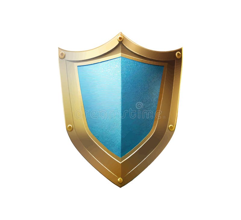 Realistic Shield. Vector Illustration Stock Vector - Illustration of ...