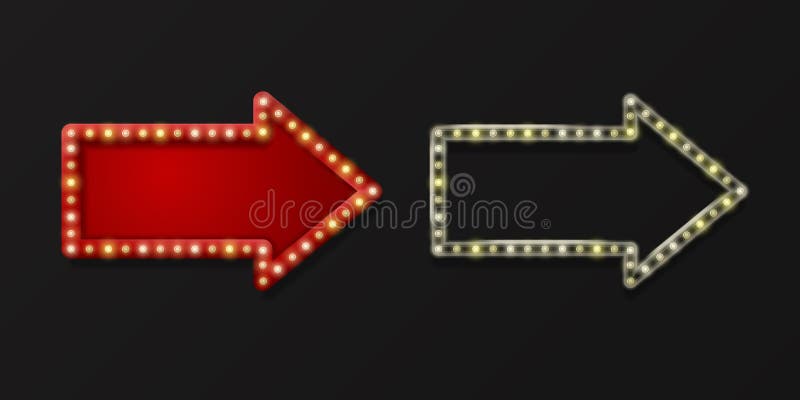 Realistic Red Arrow Signage Stock Illustrations – 265 Realistic Red ...