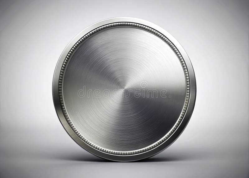 Realistic Silver Coin Mockup HighQuality Template for Numismatic Design ...
