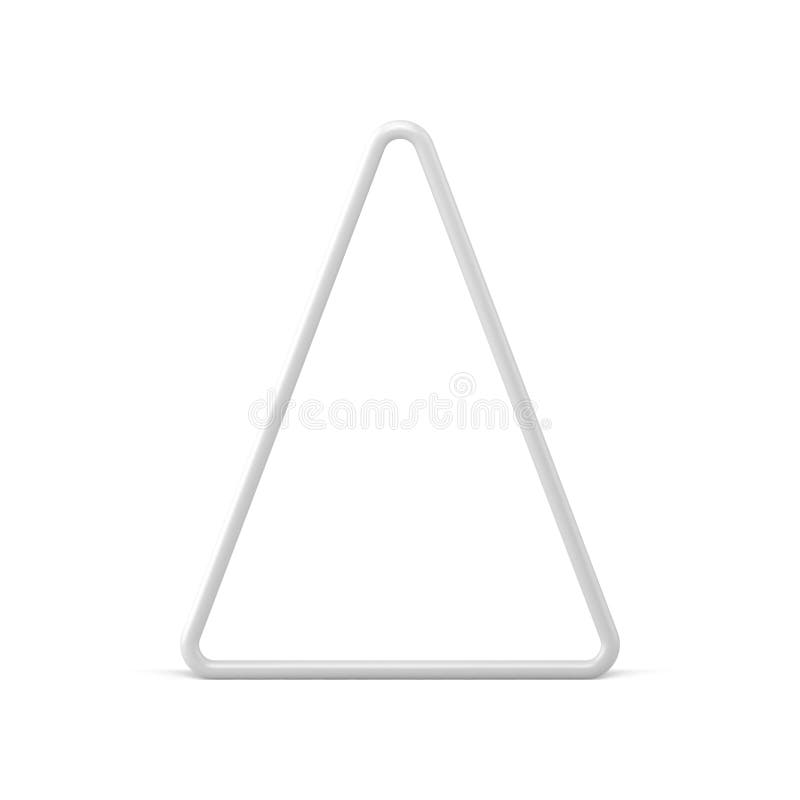 Realistic Simple Glossy Triangle Shape Symbol Traditional Christmas ...